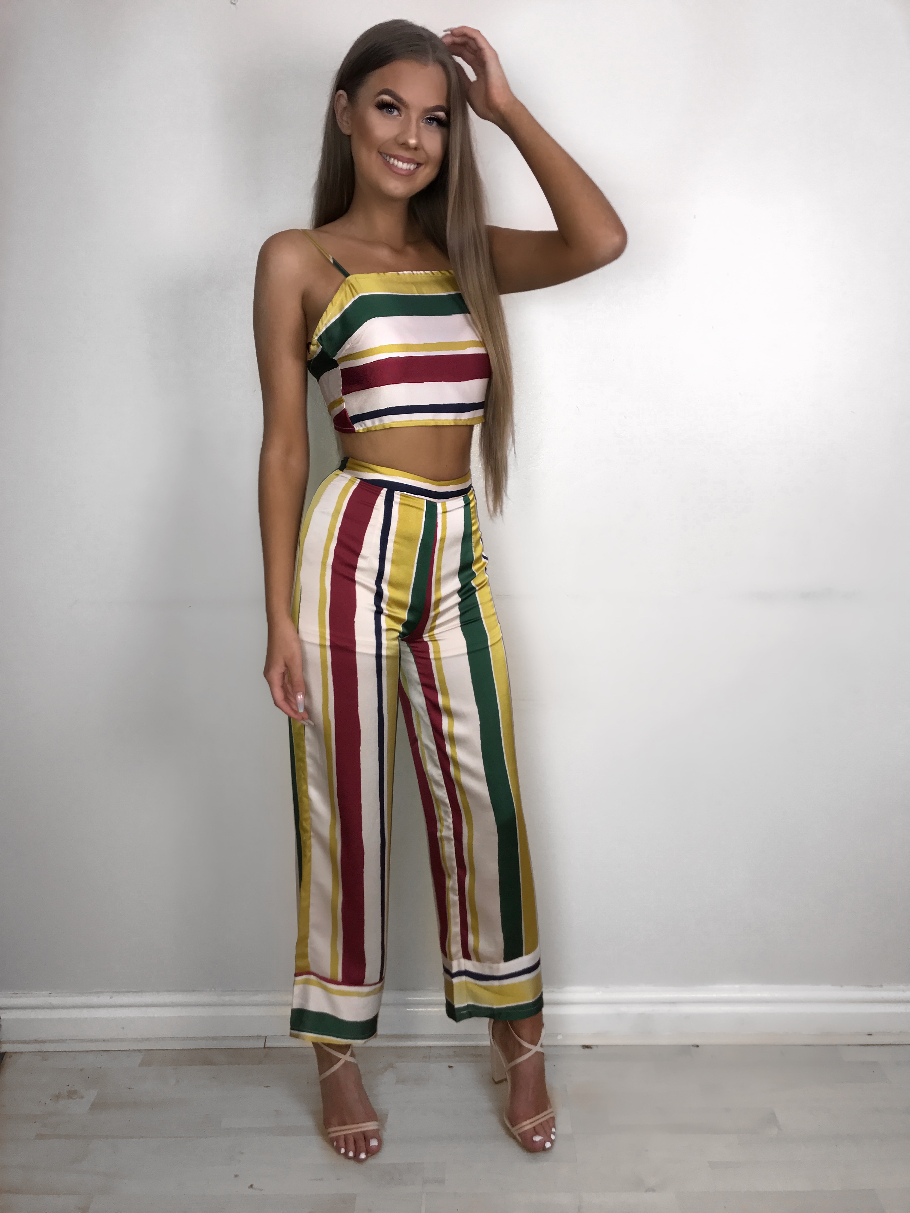 Linda yellow multicoloured 2 piece set - svlabel.com